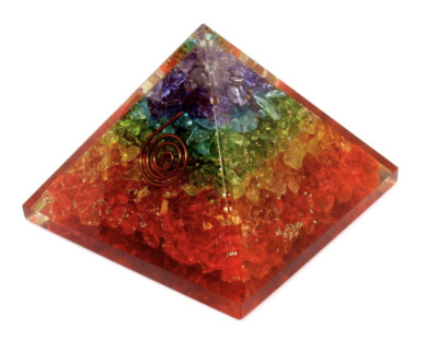 Orgonite Crystal Rainbow Pyramid Positive Energy EMF protection USA ...