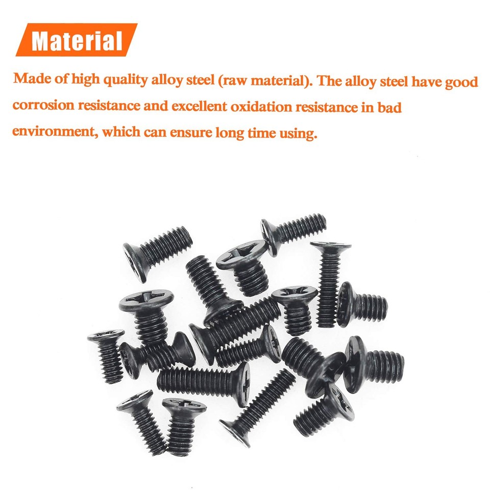 600 Pieces M2 M2.5 M3 Phillips Flat Head Screws, Electronic Repair ...