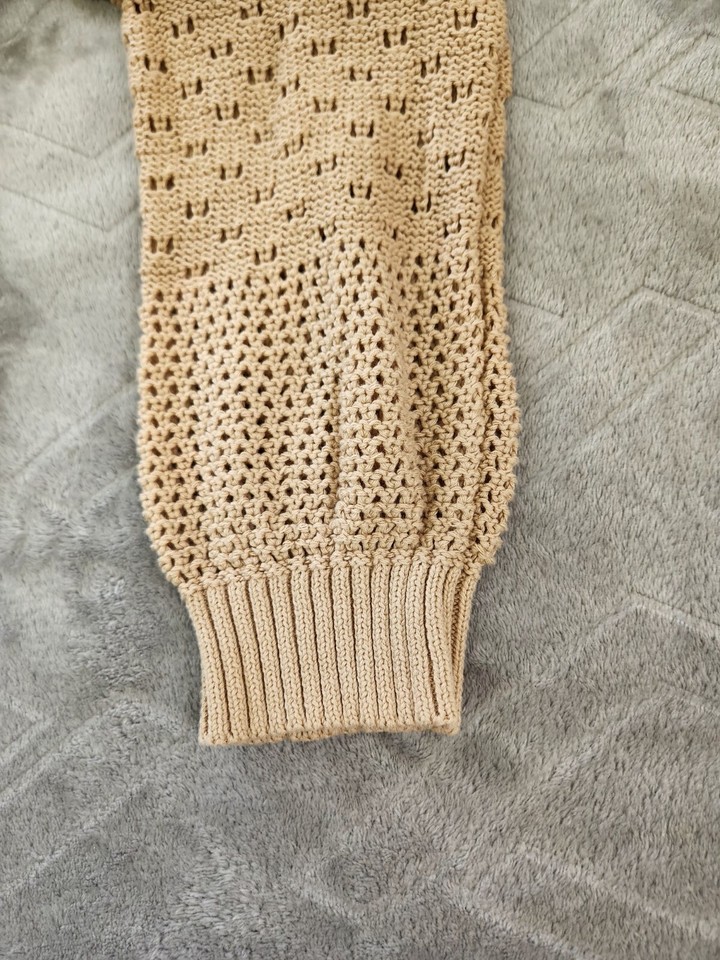 Avon Studio 1886 Tan Open Weave Drop Shoulder Sweater Size 3X NEW | eBay