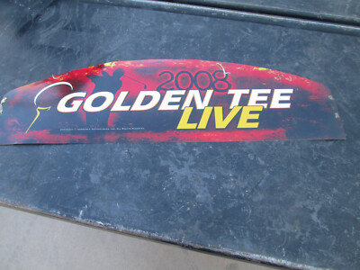 Golden Tee live 2008 Video Arcade Game Marquee, Incredible Technologies ...