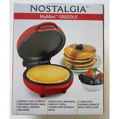 Nostalgia My Mini Griddle Non-Stick Compact 5" NIB | eBay