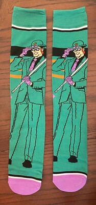 Batman Casual Crew Socks - Mens 8 to 12 - Riddler - SK036 | eBay