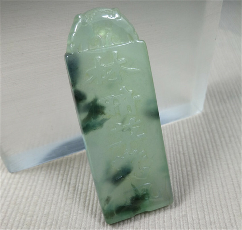 Chinese Old Rare Jade Jadeite Hand-carved Jadeite Jade Pendant Necklace ...