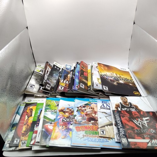 Video Game Manual/Cover Art Lot of 35+ Nintendo, PS1, PS2, PS3, Wii U ...