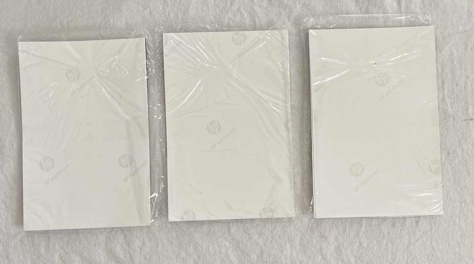 HP Advanced Photo Paper Sample Pack 5 Sheets 4X6 Lot Of 3 | eBay