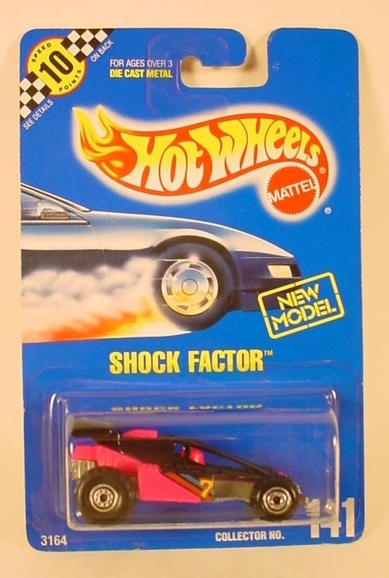 HOT WHEELS SPEED POINTS COLLECTOR # 141 SHOCK FACTOR W/ HOT PINK INSERT ...