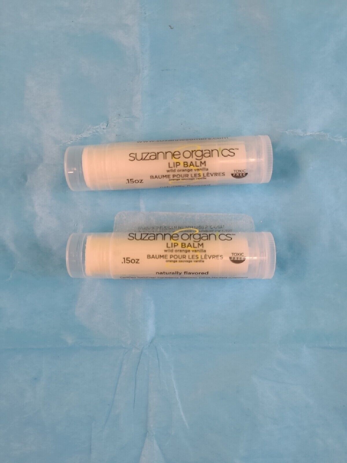 SUZANNE Organics Wild Orange Vanilla Lip Balm-.15 OZ-LOT OF 2 | eBay