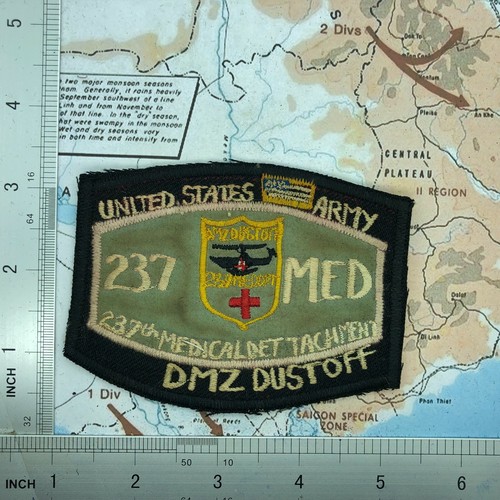 Patch , US 237th Medical Detachment DMZ DUSTOFF Vietnam War Patch , s3 ...
