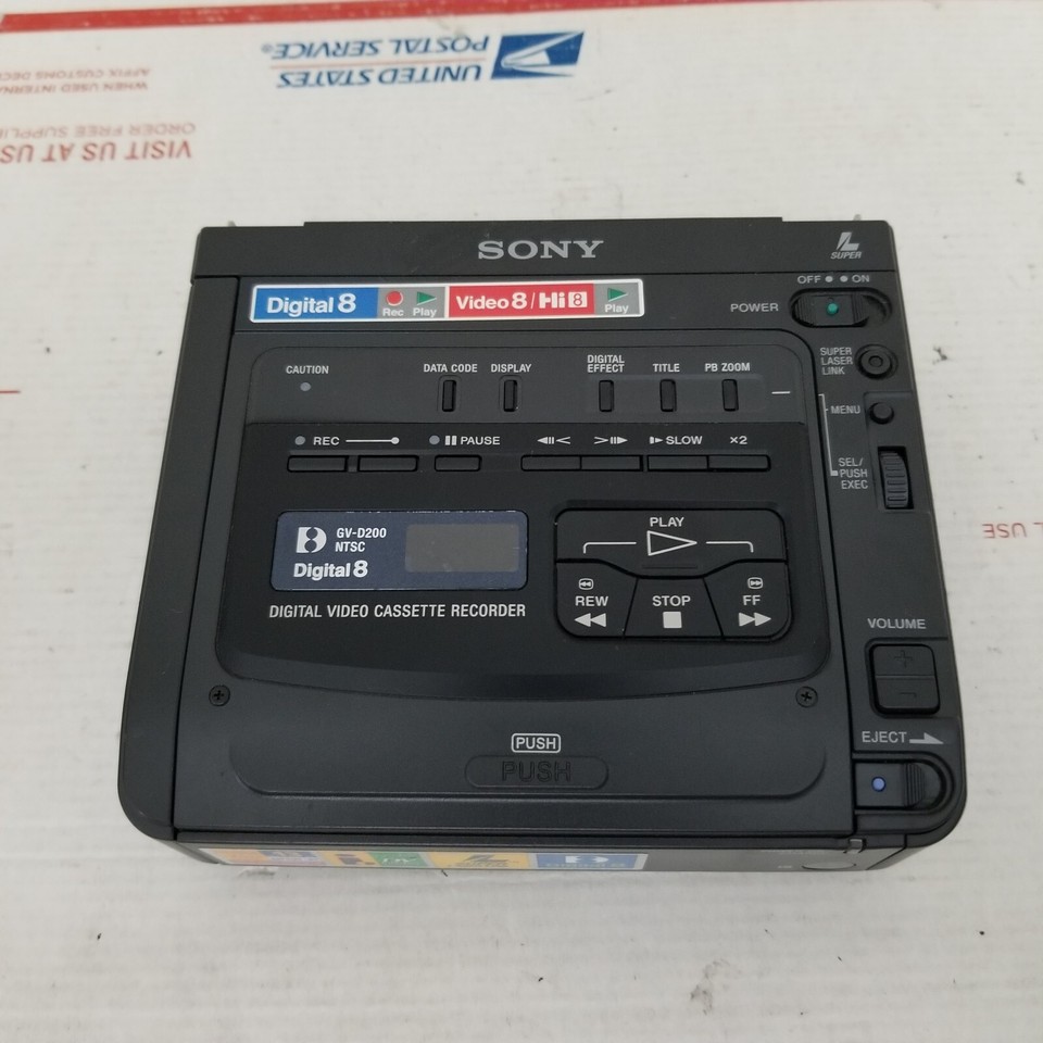 Sony GV-D200 Digital8 Hi8 8mm Video Recorder Player Transfer Deck ...