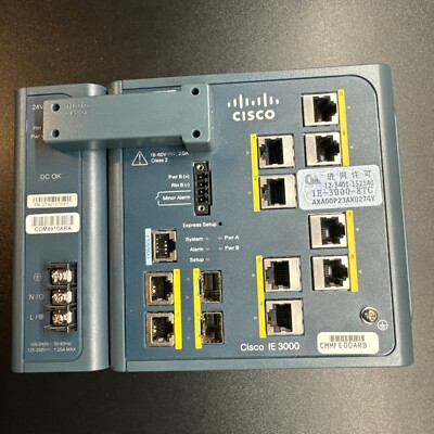 Cisco IE-3000-8TC IE 3000 8 10/100 + 2 T/SFP Managed Ethernet Switch ...