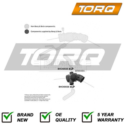 Air Filter Intake Hose Torq Fits Chevrolet Aveo 2008- 1.2 1.4 96536714 ...