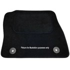 For Renault Kangoo 1998 - 2009 Tailored Black Car Floor Mats Carpets 2 ...