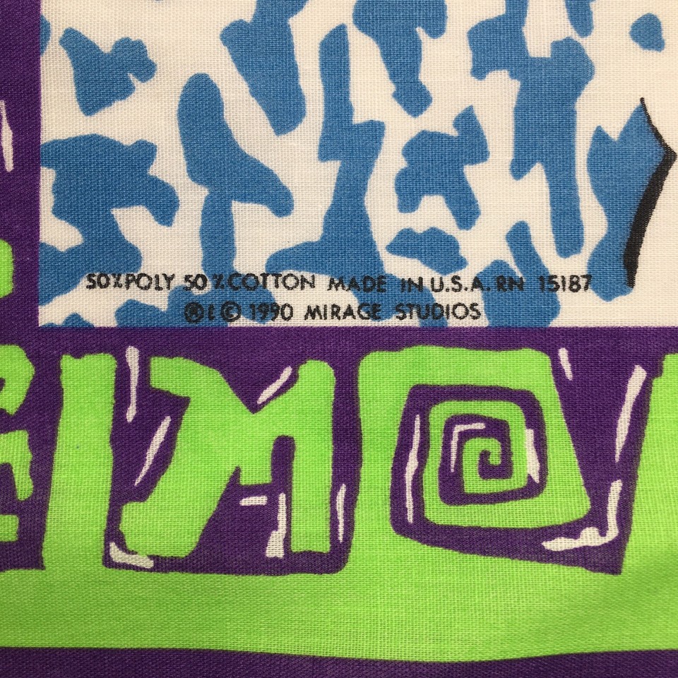 TMNT Teenage Mutant Ninja Turtles Bandana Handkerchief Cowabunga ...