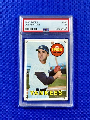 1969 Topps #589 Joe Pepitone New York Yankees PSA 7 NM NEAR-MINT | eBay