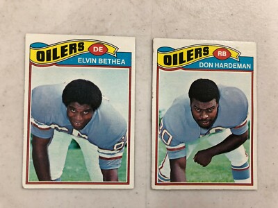 Vintage Lot of 2 1977 Houston Oilers Football Trading Card | eBay