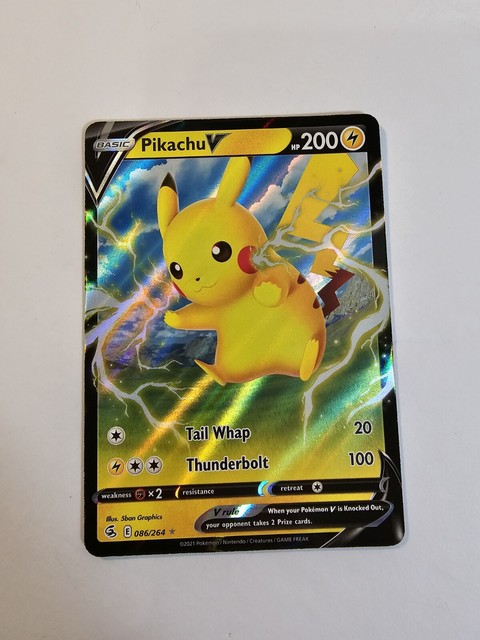 Pokémon TCG Pikachu V Fusion Strike 086/264 Holo Ultra Rare for sale ...