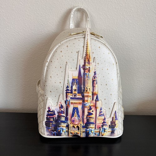 Disney Parks 2021 50th Anniversary Magic Kingdom Castle Loungefly Mini ...