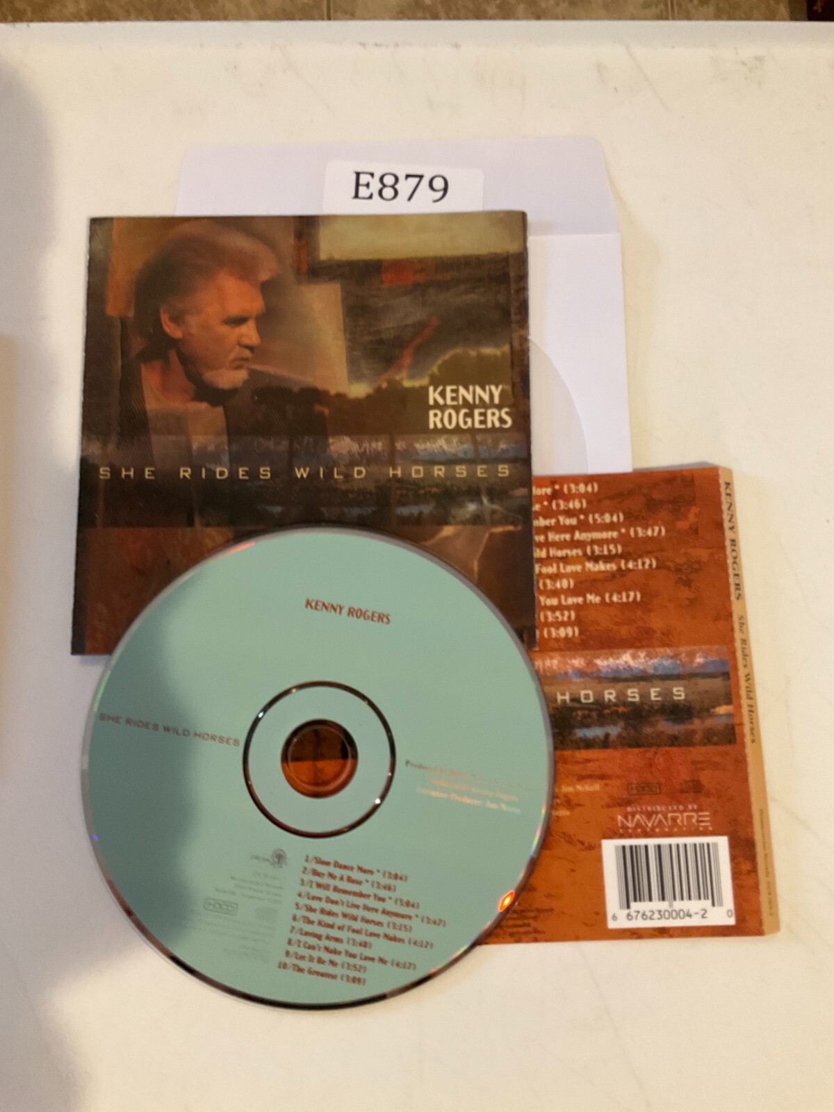 She Rides Wild Horses by Kenny Rogers (CD, May-1999, No Case No ...