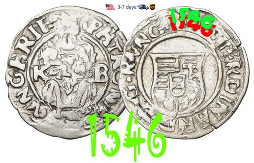 Hungary Denar 1546 Habsburg Dynasty Karl V, Silver Coin #23475 | eBay
