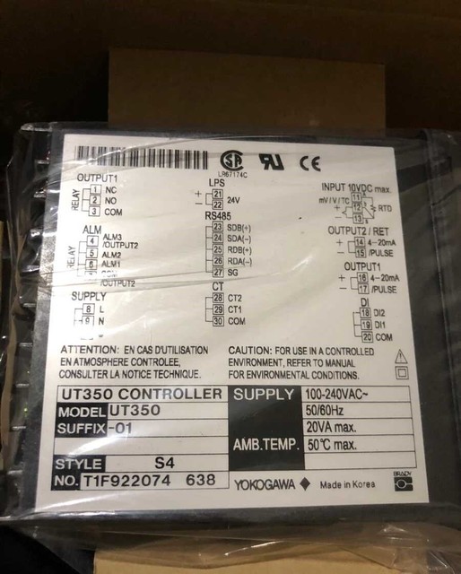 Yokogawa Ut350 Controller Ut350-01 Style S4 for sale online | eBay