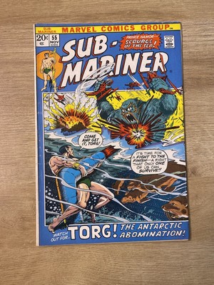 SUB-MARINER #55 1972 TORG Antarctic Abomination Marvel Comics | eBay