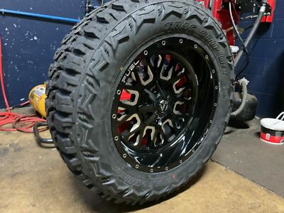 20x10 Fuel D611 Stroke 35" MT Wheel and Tire Package 6x135 Ford F150 ...