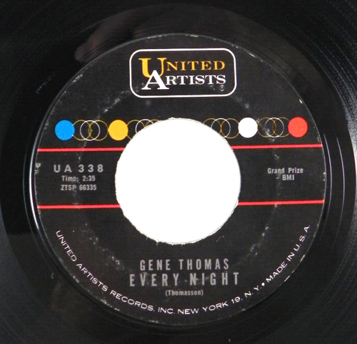 Gene Thomas – Every Night / Sometime ~ 1961 Swamp Pop 45 RPM Single | eBay