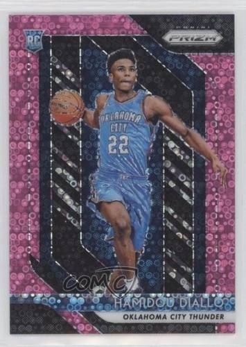 2018-19 Panini Prizm Fast Break Pink Prizm /50 Hamidou Diallo #9 Rookie ...