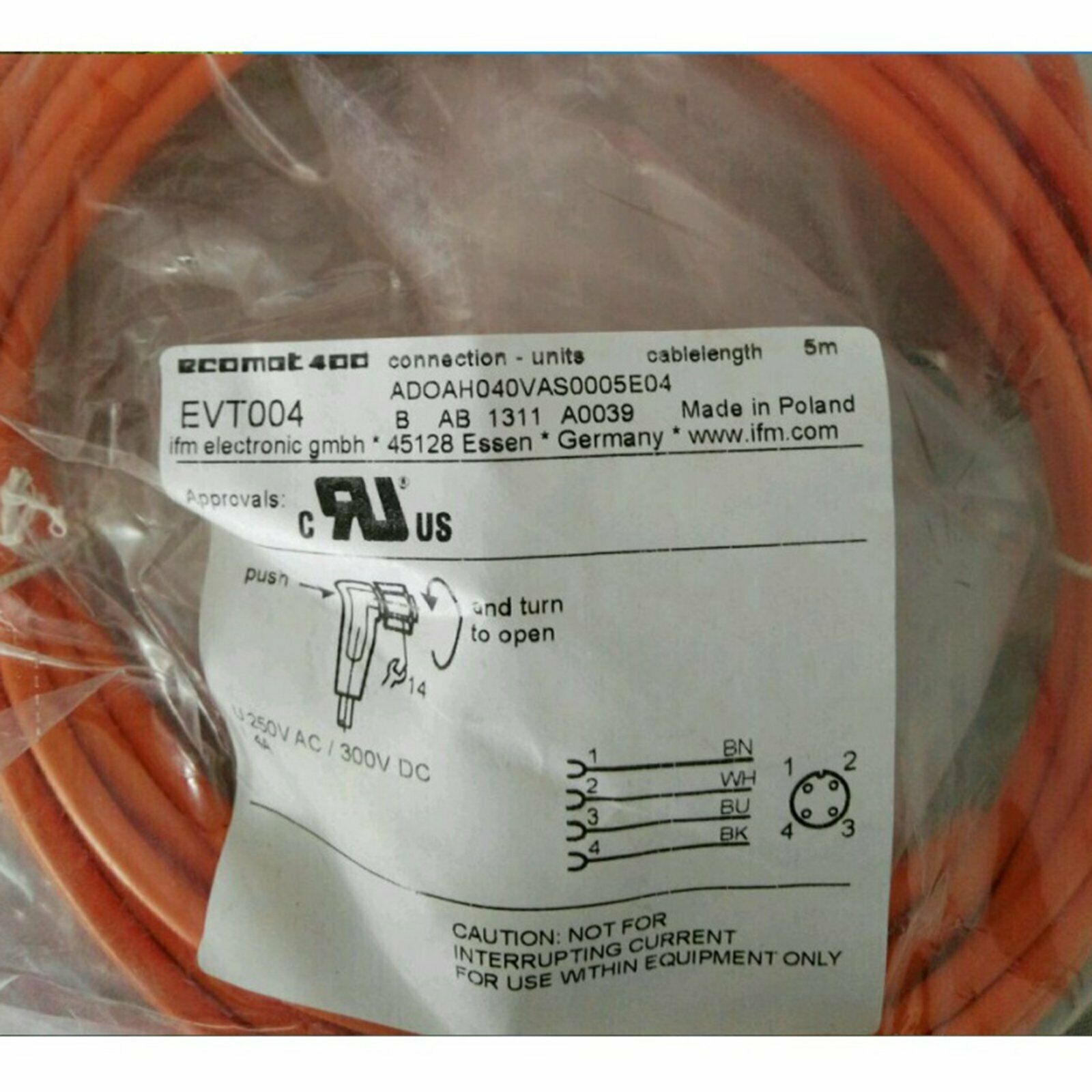 1 PCS New For IFM EVT004 Connection Cable Free Shipping#QW | eBay