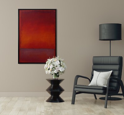Mark Rothko Untitled, Rot, Leinwand Reproduktion, Abstrakte Wandkunst ...