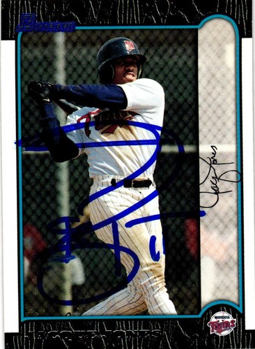 SIGNED 1999 Bowman Jacque Jones 121 MINNESOTA TWINS AUTOGRAPHED | eBay