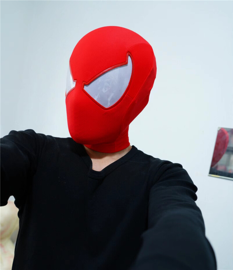 Scarlet Spider-Man 3D Mask Full Helmet Cosplay Spiderman Costume ...