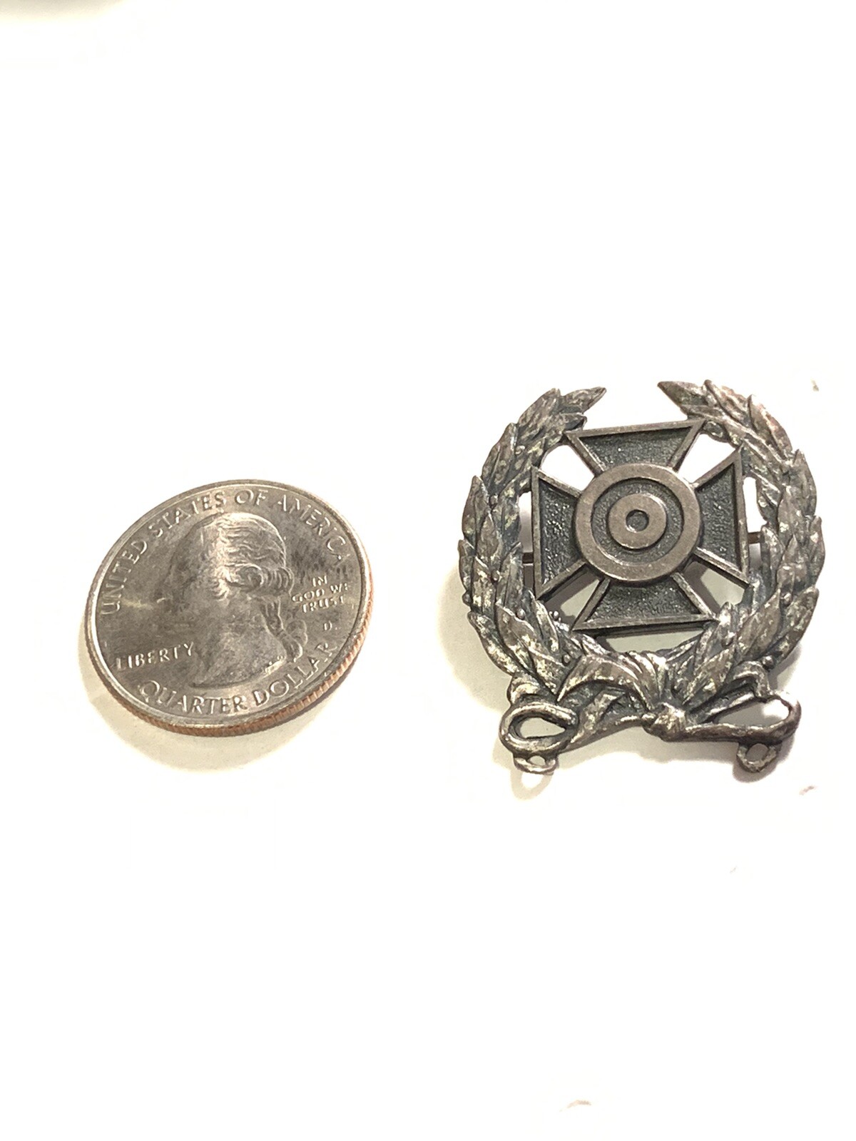 Vintage US Army Expert Marksman Sterling Silver Badge Medal Pin | eBay