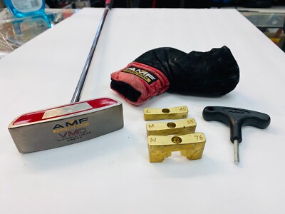 AMF Pro VMC VARIABLE MASS CAVITY 35" Golf Putter w Headcover Weights ...