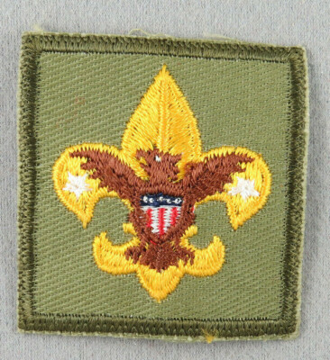 1955-1964 Tenderfoot Scout Rank Patch Coarse Twill Paste Back Type 8A ...