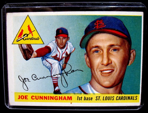 1955 Topps JOE CUNNINGHAM #37 Baseball Card-VG/EX Condition-ST. LOUIS ...