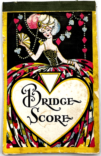 BRIDGE SCORE TALLY PAD ART NOUVEAU Vintage 1920s Unused + Intact | eBay