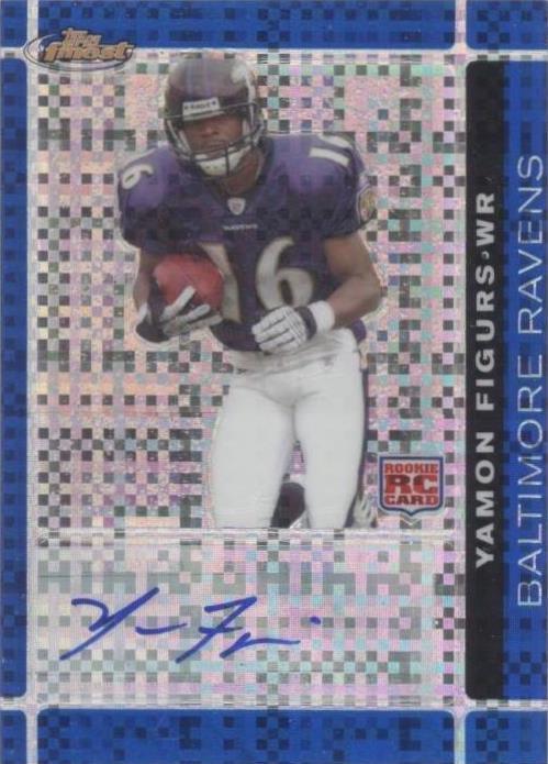 2007 Topps Finest - Rookie Yamon Figurs #132 Blue X-Fractor Autographs ...