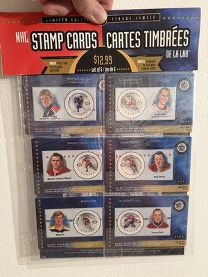2000 Canada Post Limited Edition NHL Stamp Cards (Gretzky, Howe ...