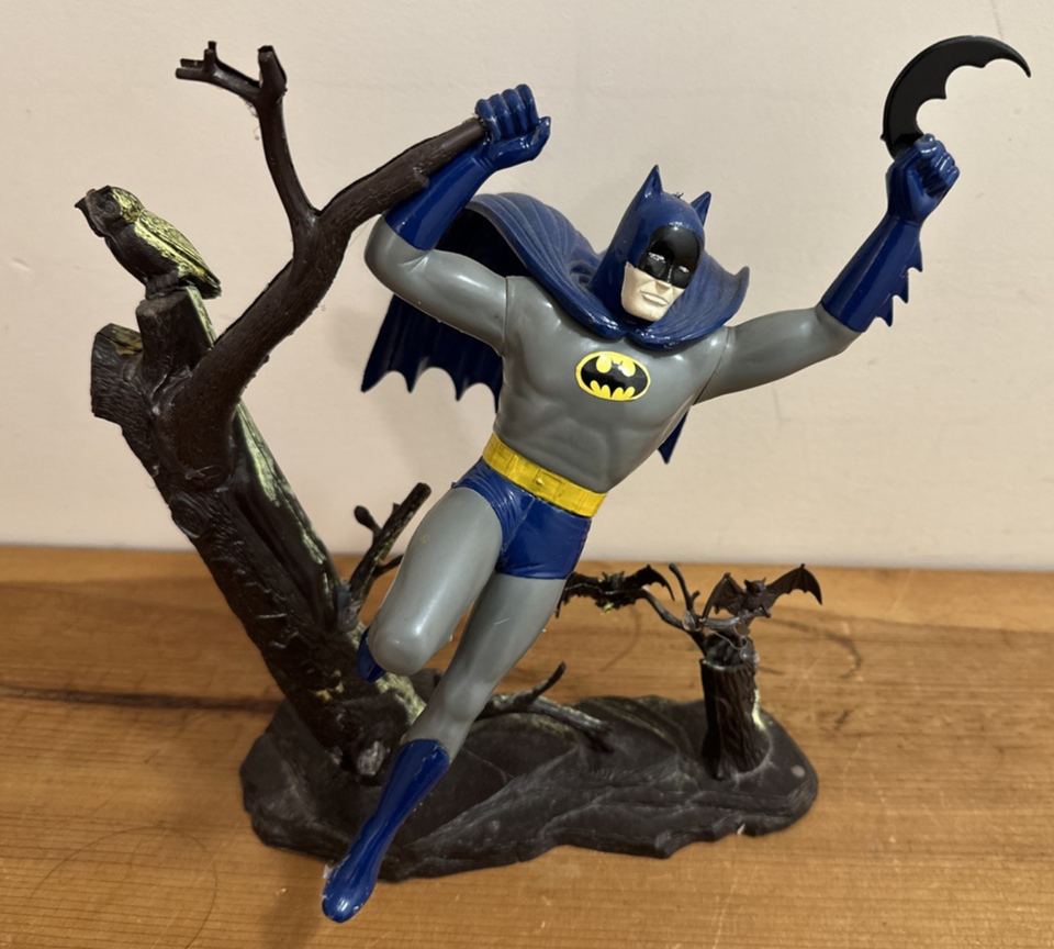 1965 Aurora Batman Model Kit Built & Painted w/ Boomerang - Original DC ...