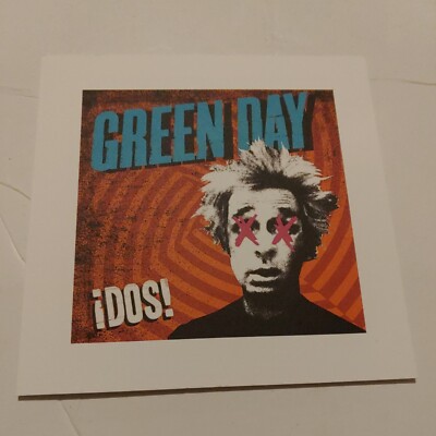 Green Day - !DOS Mini Poster 8"x8" Art Card Print DOS IDOS Promo ...