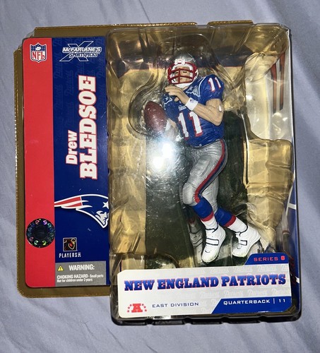 McFarlane Toys Series 8 Drew Bledsoe New England Patriots 6 inch Action ...