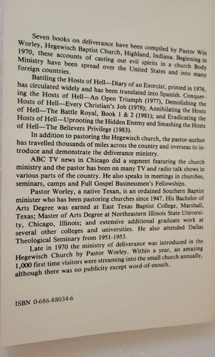 Conquering The Hosts Of Hell An Open Triumph Pbk Win Worley ...