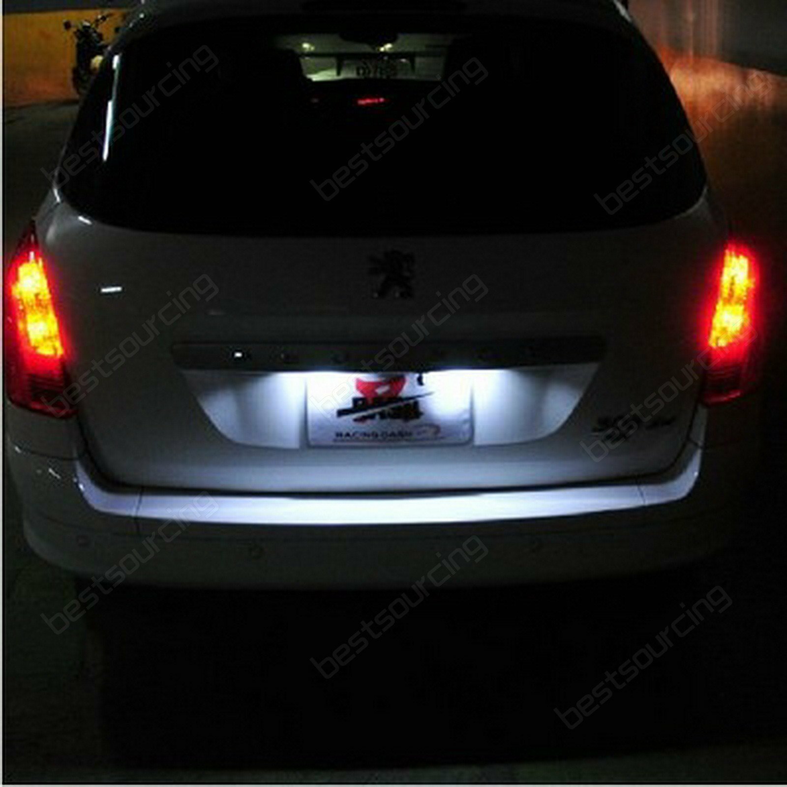 2x Citro?n LED License Number Plate Light Berlingo C2 C3 C4 C5 C6 C8 ...