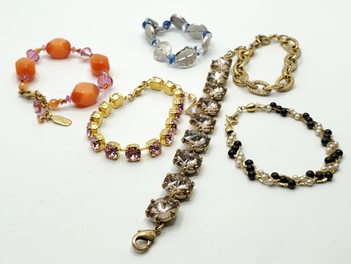 stella+dot dabby reid Trifari Gold+SilverTone Resin Glass FauxPearl ...