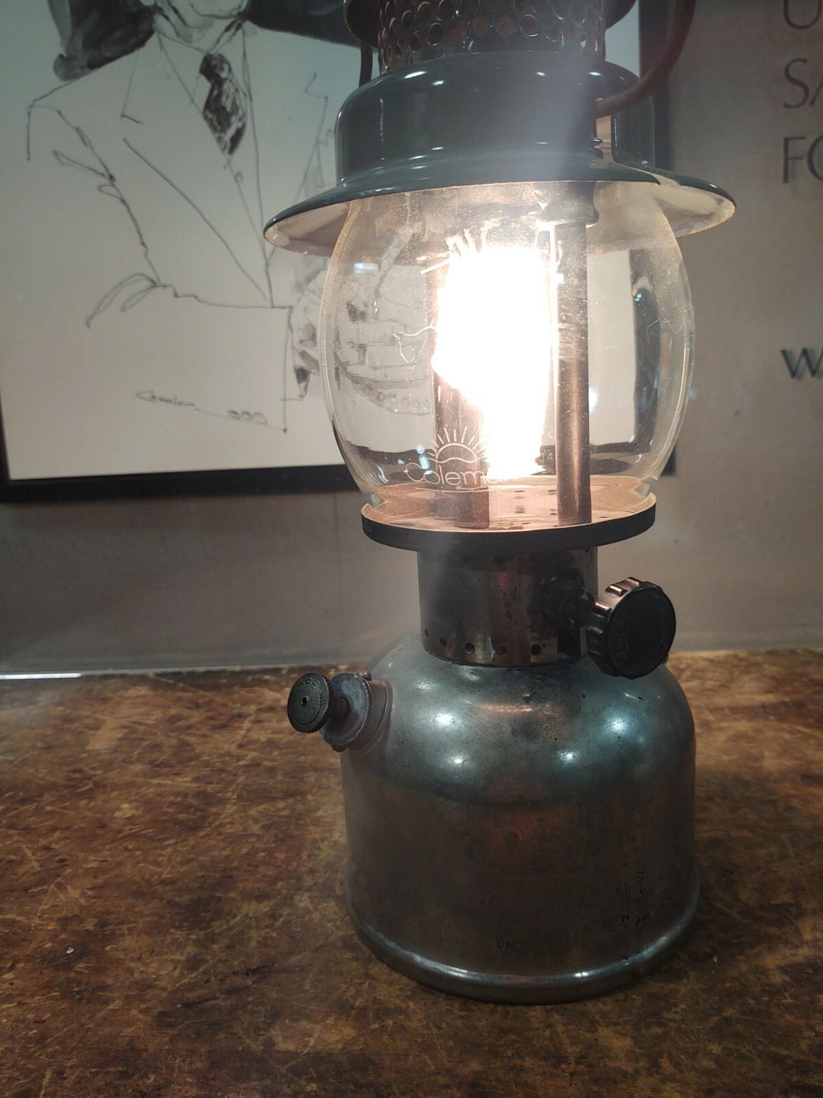 Vintage Coleman Lantern Model 242B Single Mantle 1940's Tested Works | eBay