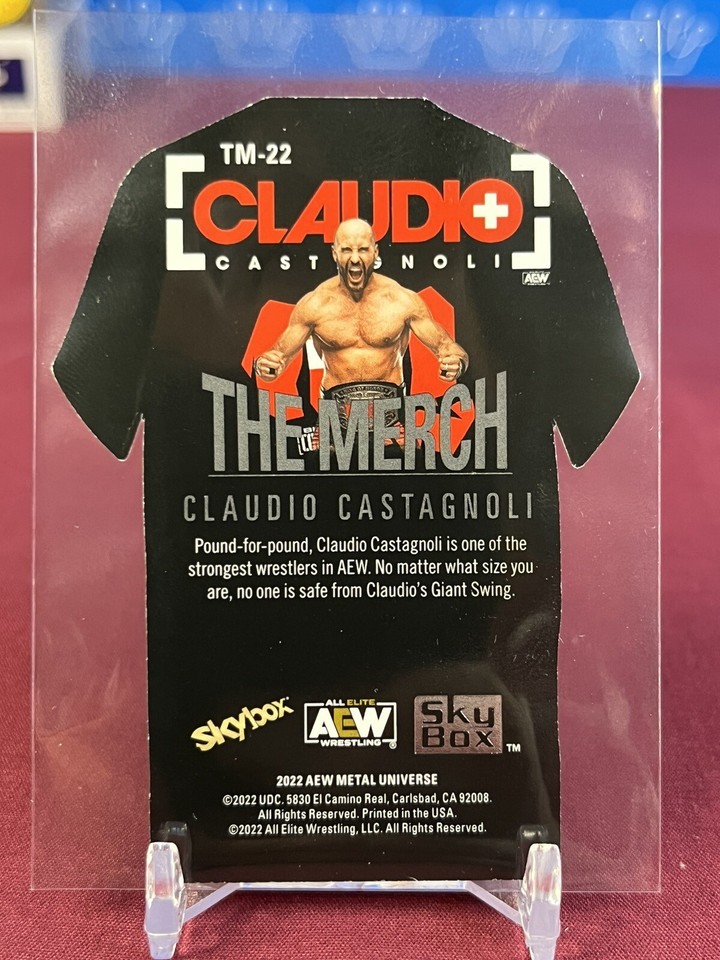 2022 AEW Metal Universe The Merch Claudio Castagnoli TM-22 | eBay