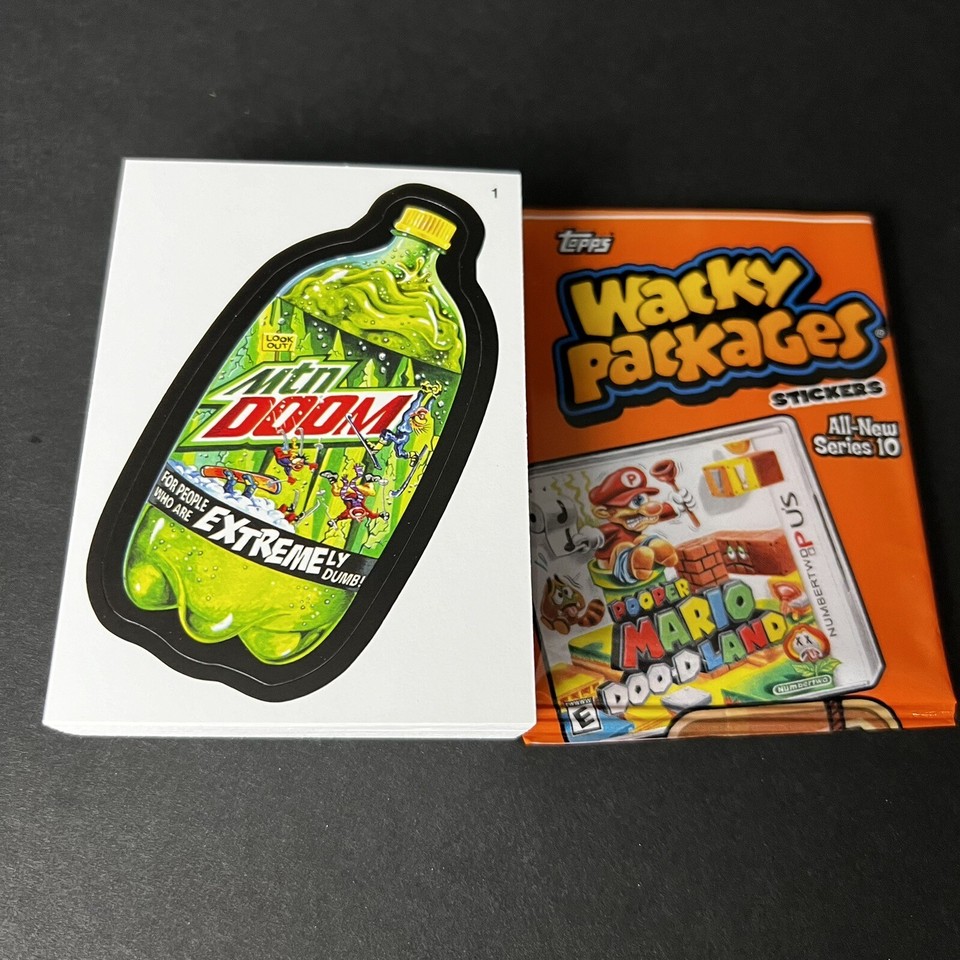 2013 WACKY PACKAGES ALL NEW SERIES ANS 10 COMPLETE SET 55 STICKER CARDS ...