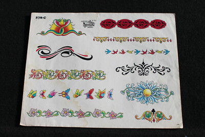 Vintage Official Tattoo Brand Art Tattoo Flash Sheet Design #278-C ...