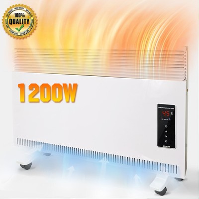 LED Electric Panel Heater 1200W Radiator Wall Mounted Free Standing ...